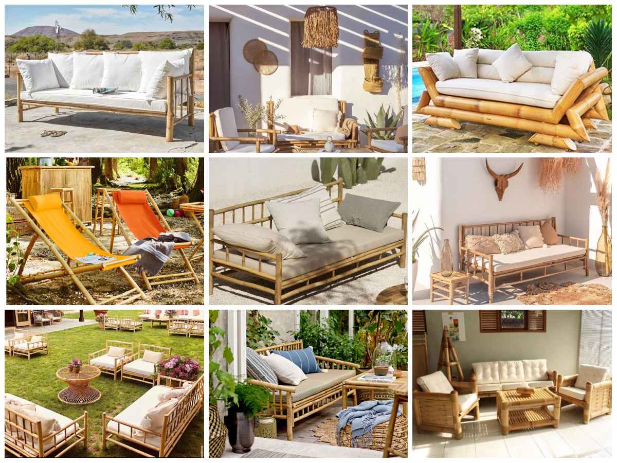 Muebles de Bambú para Exteriores - MUEBLES CASA